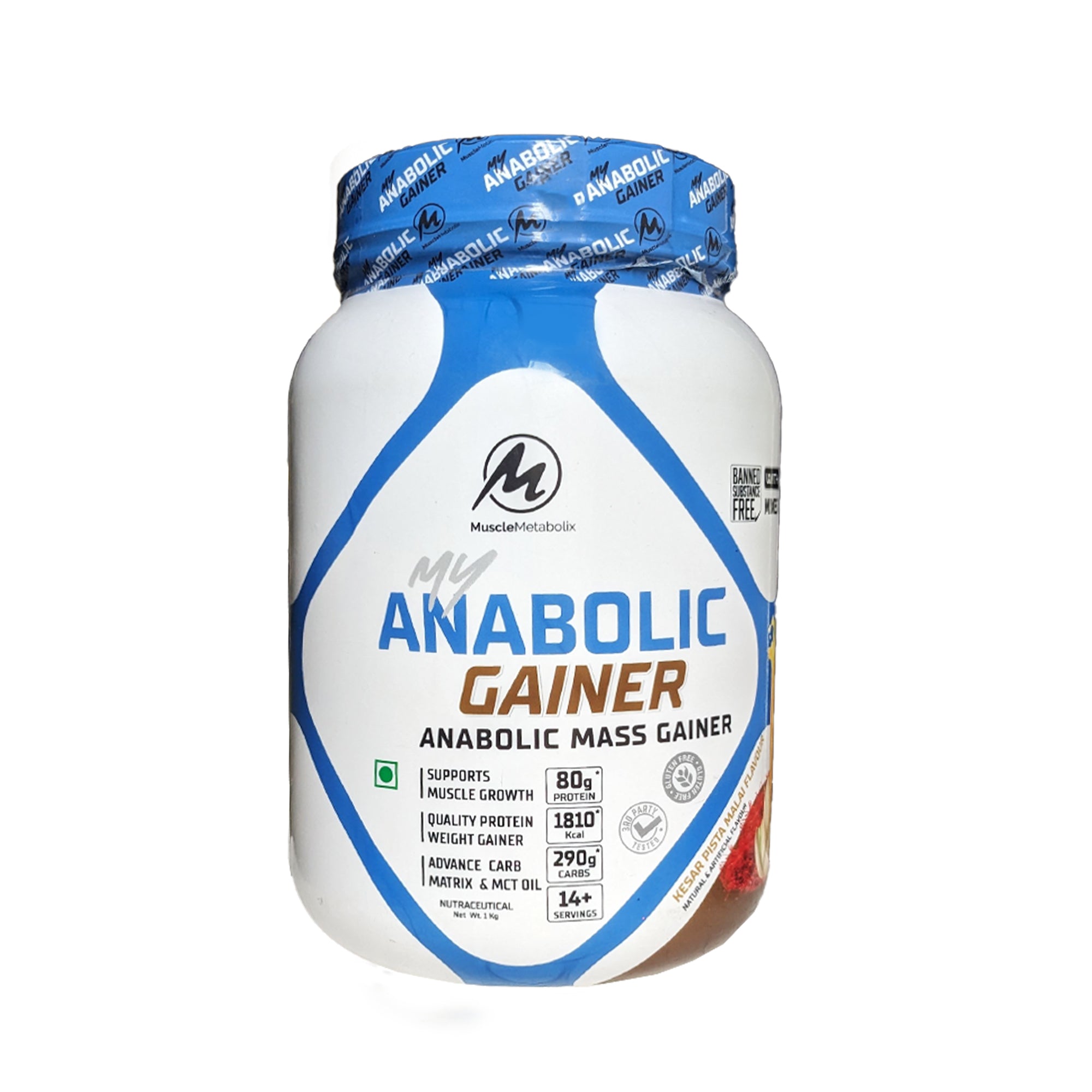 Muscle Metabolix Anabolic Mass Gainer 1 Kg – Anandit Nutrition